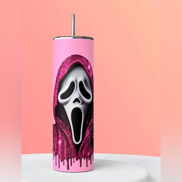 Dining | Nwt Ghostface Pink Shimmering Hoodpink Background 2 Oz ...